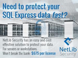 Need to encrypt your SQL Express data? | NetLib Security
